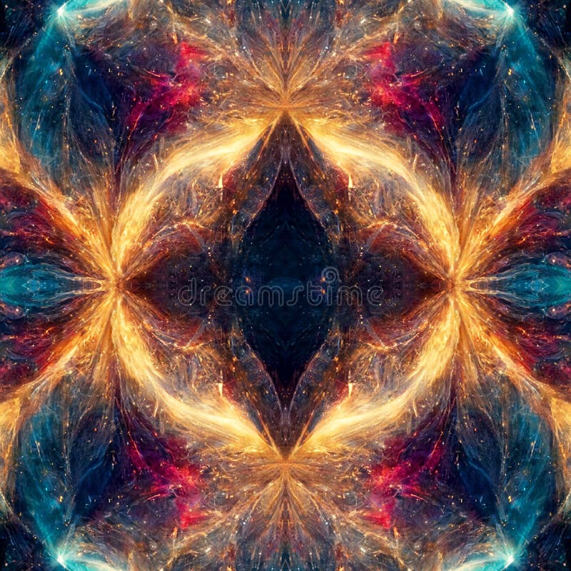 Seamless Pattern of Galaxy Nebula Space for Background Stock ...