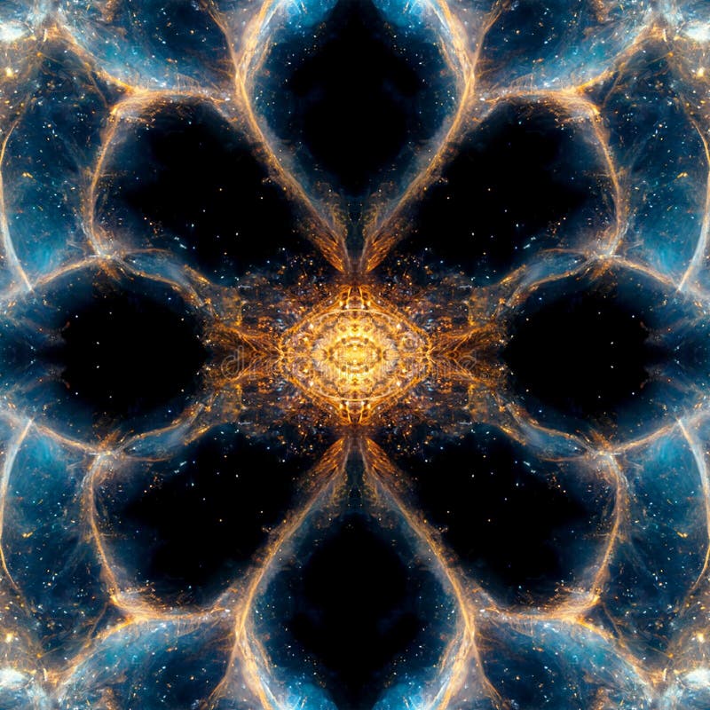 Seamless Pattern of Galaxy Nebula Space for Background Stock ...