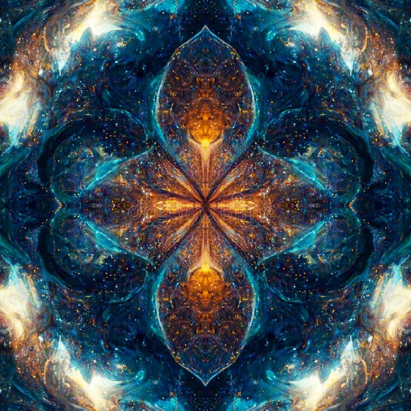 Seamless Pattern of Galaxy Nebula Space for Background Stock ...