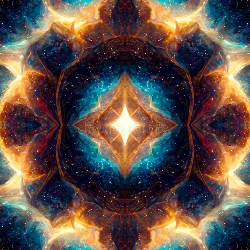 Seamless Pattern of Galaxy Nebula Space for Background Stock ...