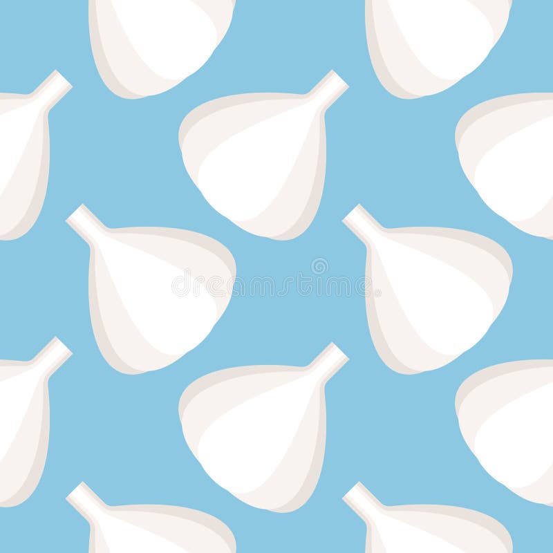 Seamless Pattern with Garlic. Stylized Garlic. Wallpaper, Print, Paper ...