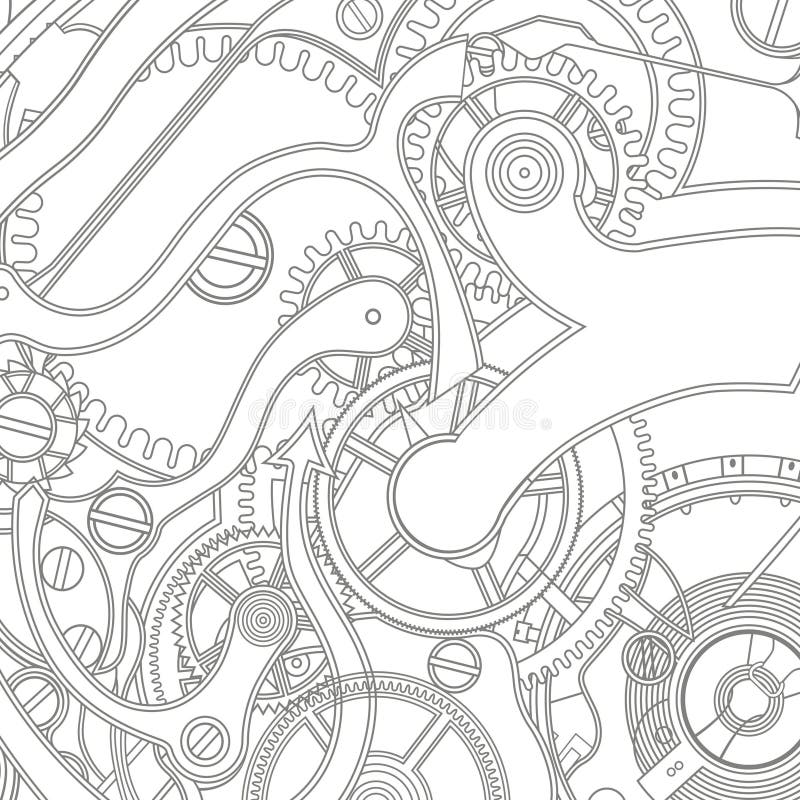 Seamless pattern of gears stock vector. Illustration of clock - 27203031 Seamless pattern of gears stock vector. Illustration of clock - 27203031