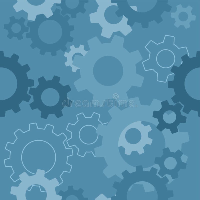 Seamless Pattern with Gears Cog Wheel Stock Vector - Illustration of ...