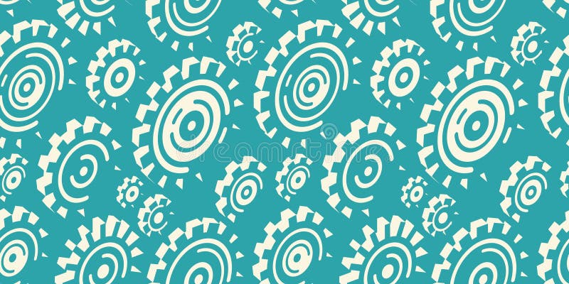 Seamless Pattern Gears Mechanical Machine Parts. Gearwheels and Cogs ...