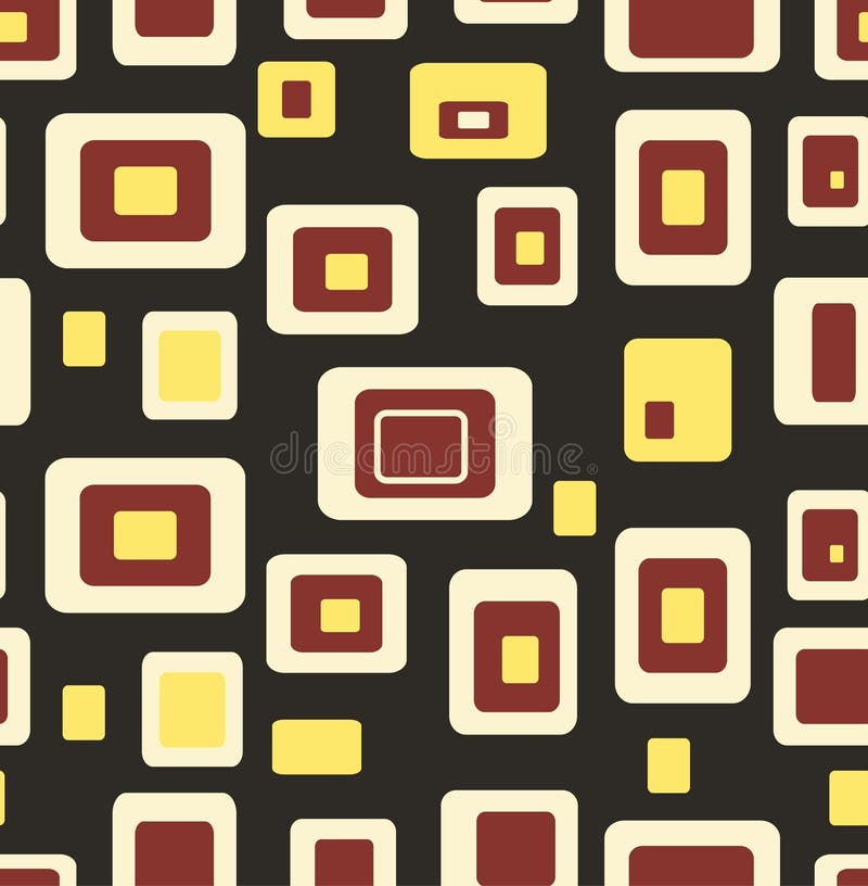 RetroRed Snazzy Boxes (Vector) Stock Vector - Illustration of 1960s ...