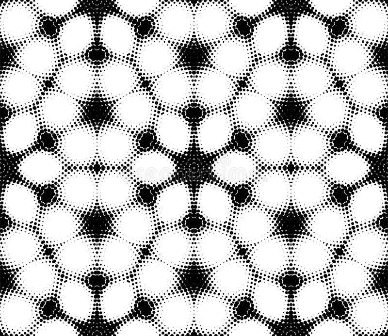 Seamless Pattern with Geometric Dotted Tiles and Arabic Pattern Grid ...