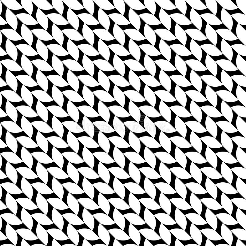 Seamless Pattern with Geometric Motifs in Black and White Stock ...