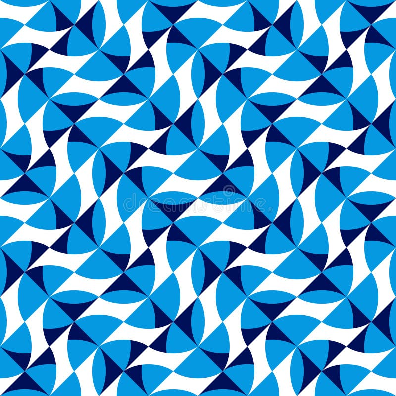 Seamless Pattern with Geometric Motifs in Three Colors Stock ...