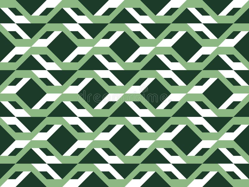 Seamless Pattern with Geometric Motifs in Three Colors Stock Illustration - Illustration of ...