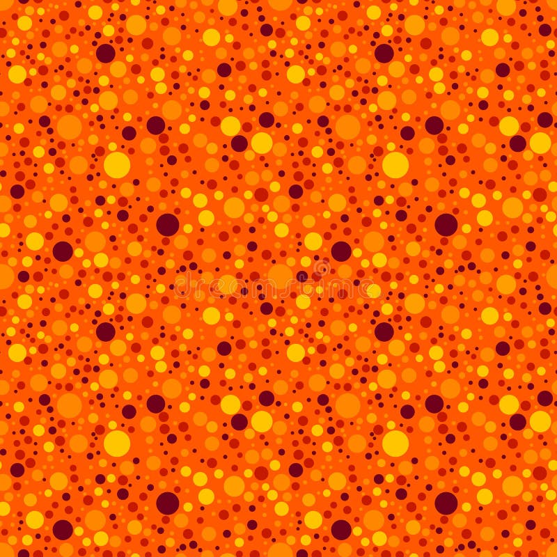 Seamless Pattern With Geometric Orange Dots Background Design For ...