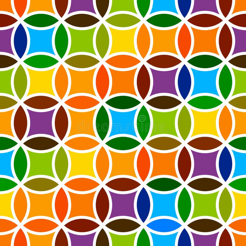 Seamless Pattern with Geometric Ornate Stock Vector - Illustration of ...