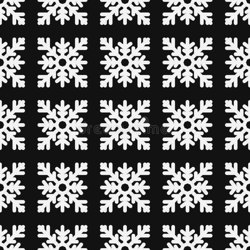 Seamless Pattern of Geometric Snowflake. Square Snowflakes. Vector Eps ...