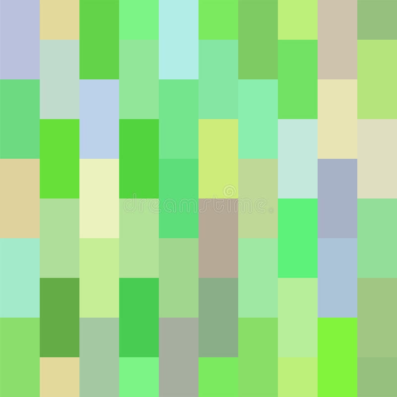 Seamless Pattern. Geometrical Square Background. Green Colors. Pixel ...