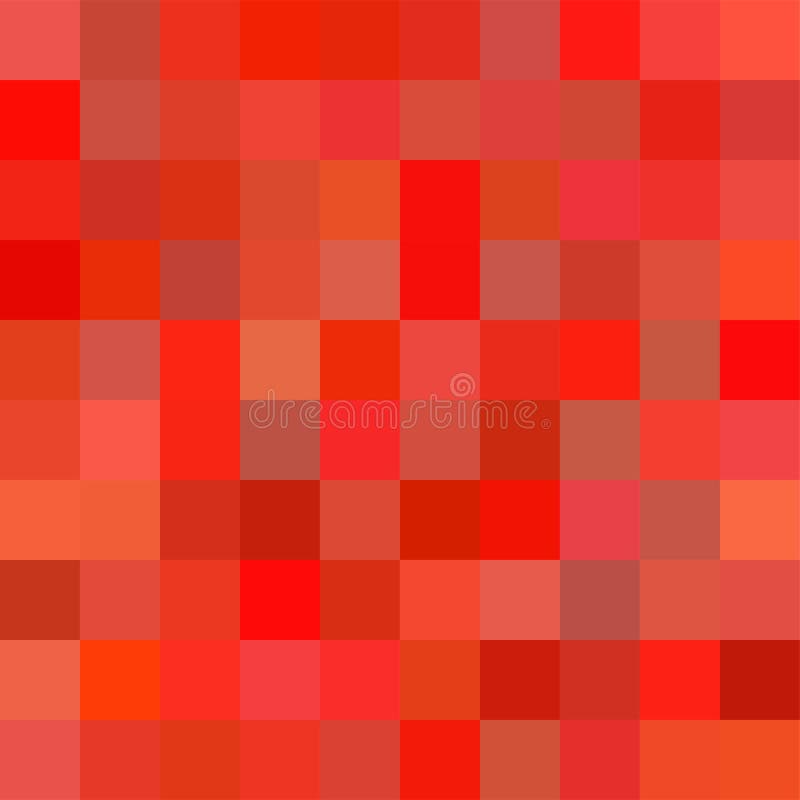Abstract Red Pixel Background Stock Vector - Illustration of geometric ...