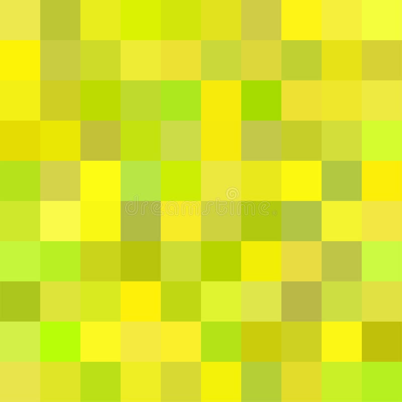 Abstract Yellow Pixel Mosaic Seamless Background Stock Vector ...
