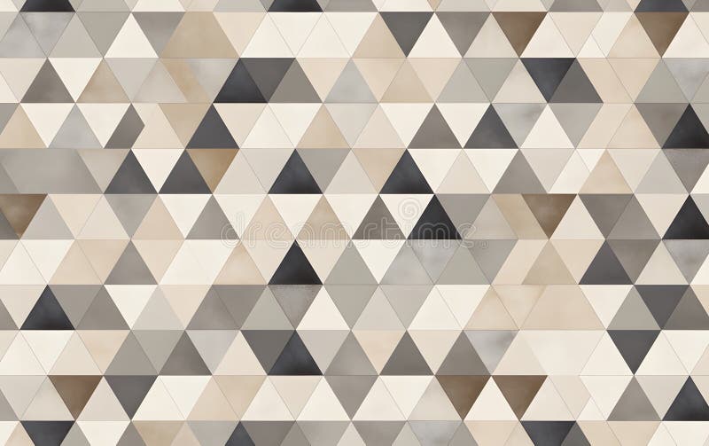 Abstract Geometric Triangle Seamless Pattern Stock Illustration ...