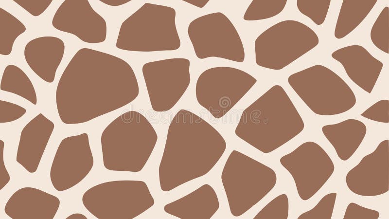 Seamless Pattern with Giraffe Skin Texture. Stock Vector - Illustration ...