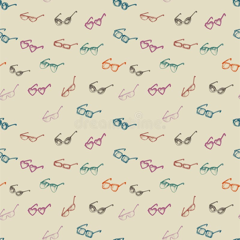 Different Eyeglasses Pattern Stock Illustrations – 252 Different ...