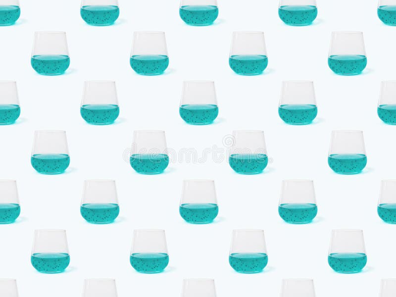 Refreshing Blue Chia Seed Drink Stock Illustrations – 1 Refreshing Blue ...