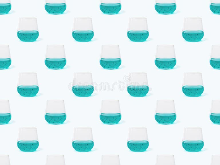 Refreshing Blue Chia Seed Drink Stock Illustrations – 1 Refreshing Blue ...