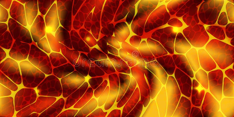 Seamless Pattern of Glowing Magma Surface or Volcano Lava River Top ...