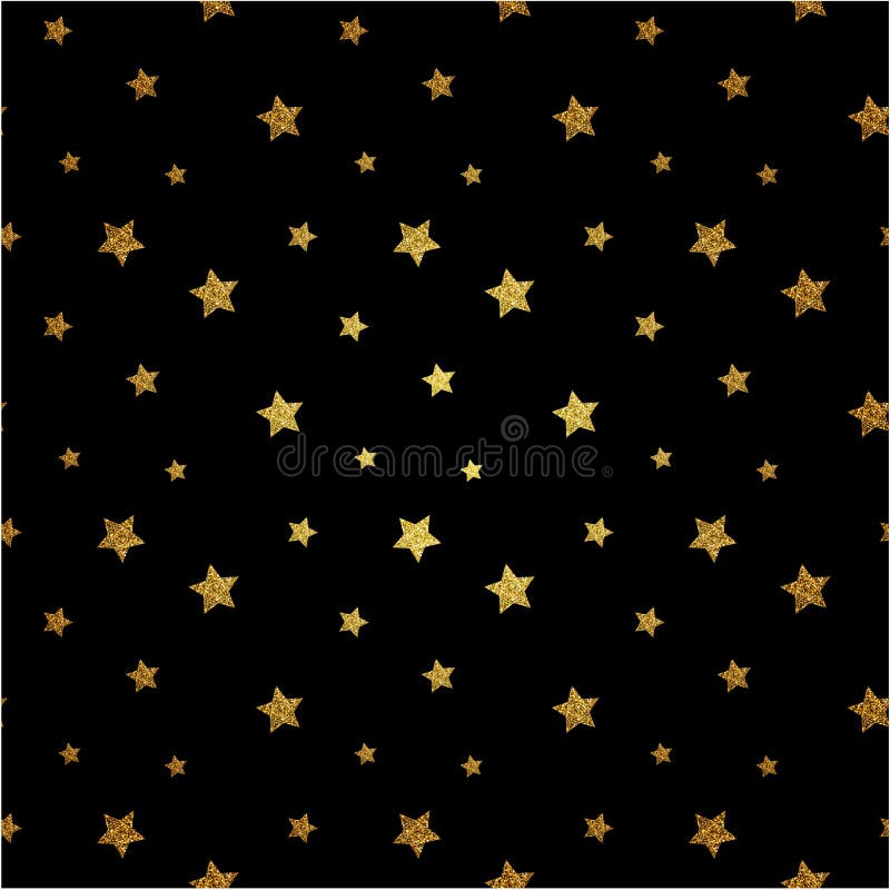 Seamless Pattern with Blue Glitter Textured Stars. Vector Stock Vector ... Seamless Pattern with Blue Glitter Textured Stars. Vector Stock Vector ...