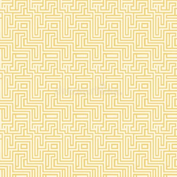 Seamless Pattern with Gold Maze. Vector Illustration for Your Design ...