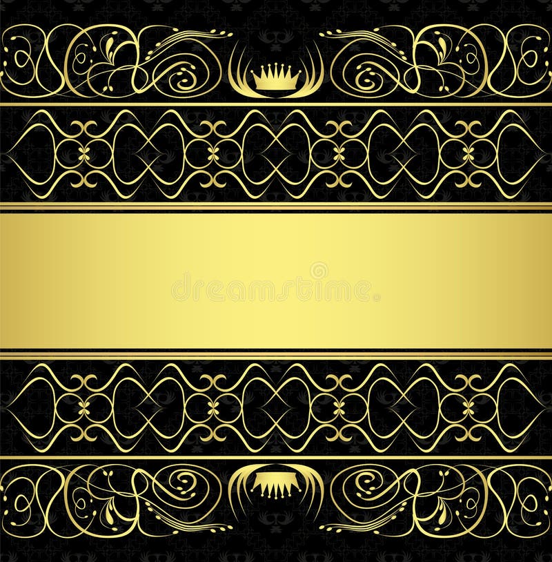 Elegant Golden Traditional Ottoman Turkish Design Stock Vector ...