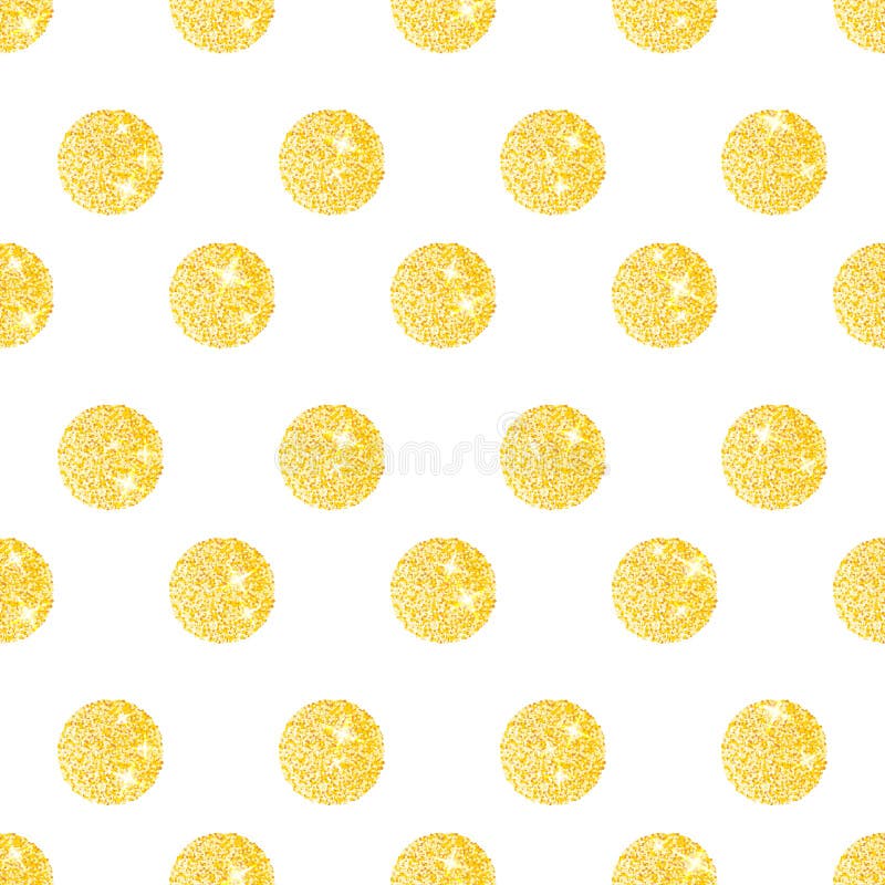 Seamless Pattern with Golden Circles Stock Vector - Illustration of ...