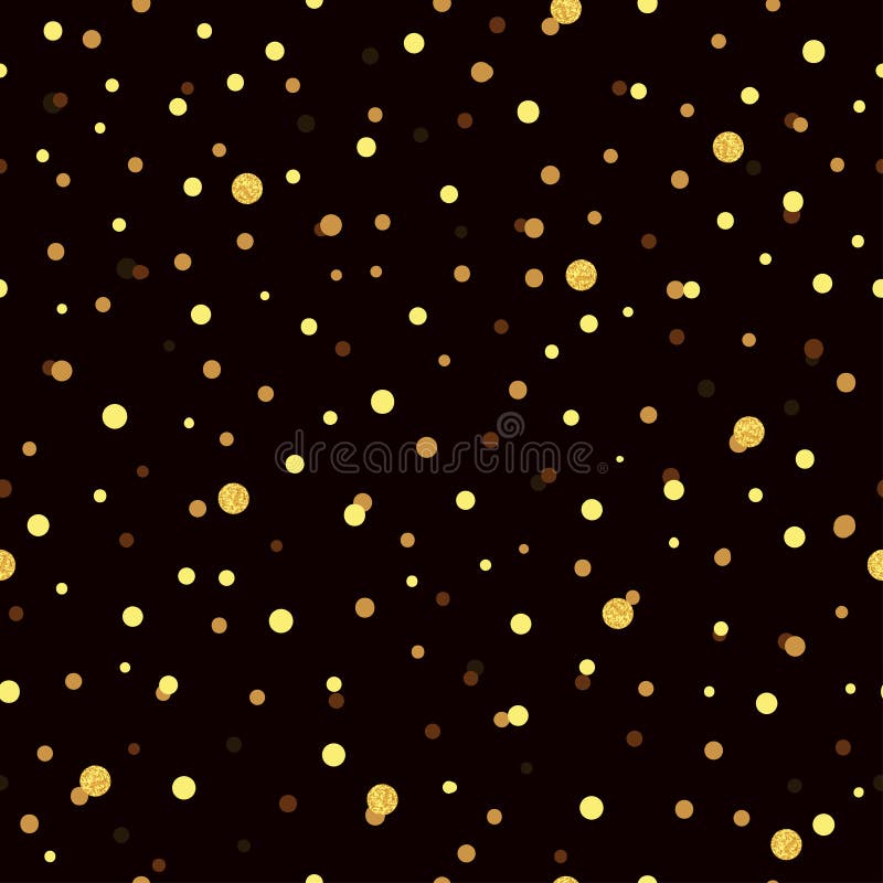 Seamless Pattern with Golden Dots. Stock Vector - Illustration of ...
