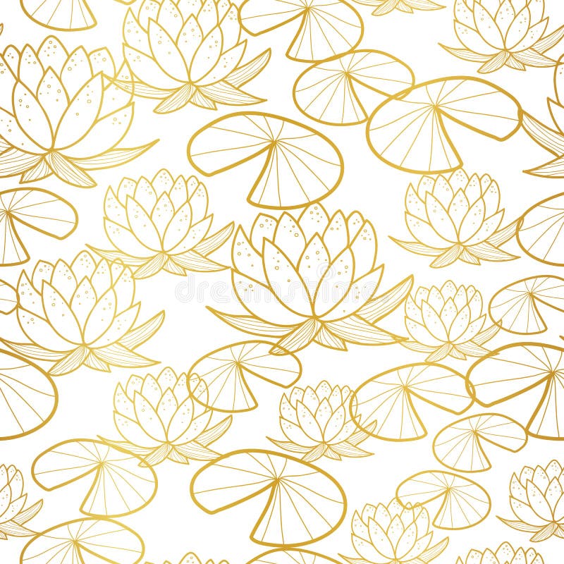 Golden Lily Silhouette Symbol Festival Mardi Gras. Greeting Card Gold ...