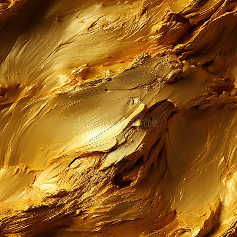 Seamless Pattern with Golden Texture of Gold Stock Image - Image of ...