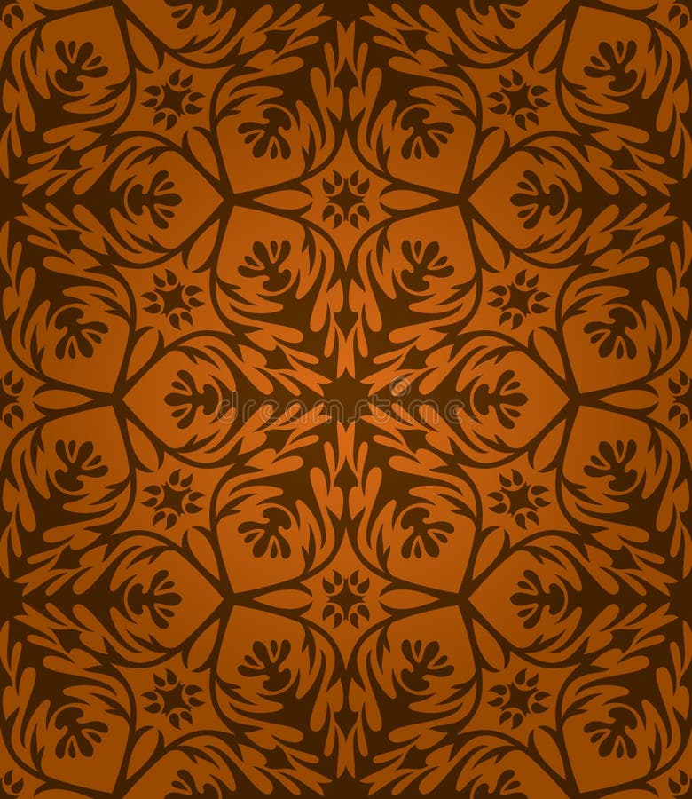 Seamless Pattern with Gradient Stock Vector - Illustration of floral ...