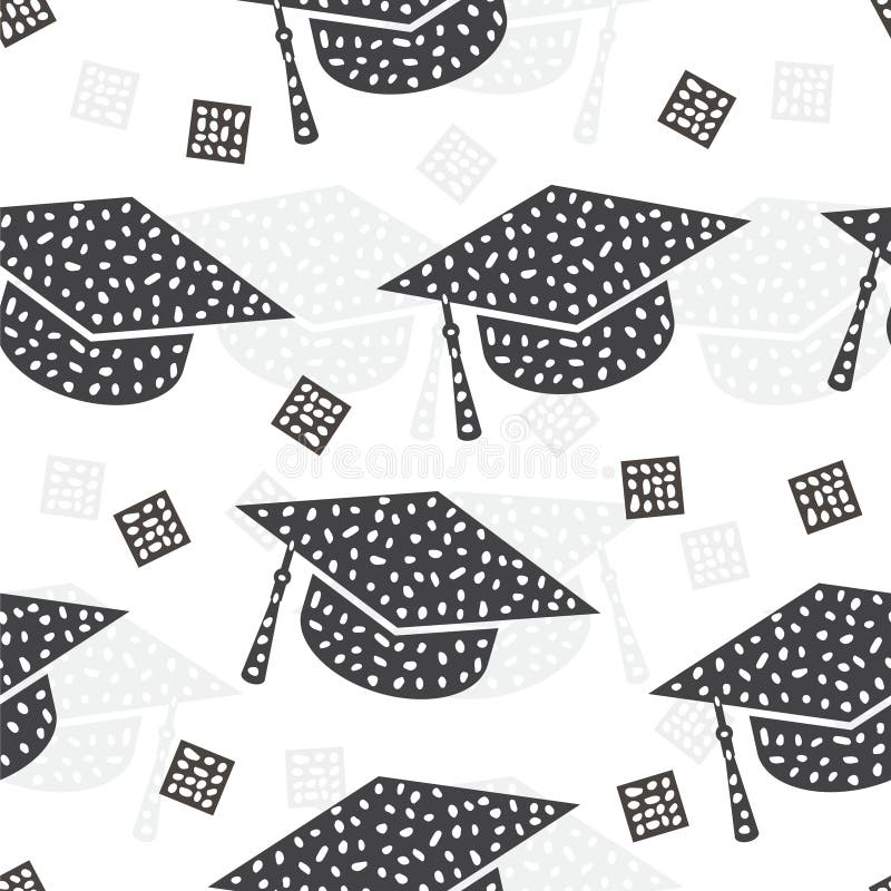 Graduation Cap Set. Collection Icon Graduation Cap Stock Vector ...