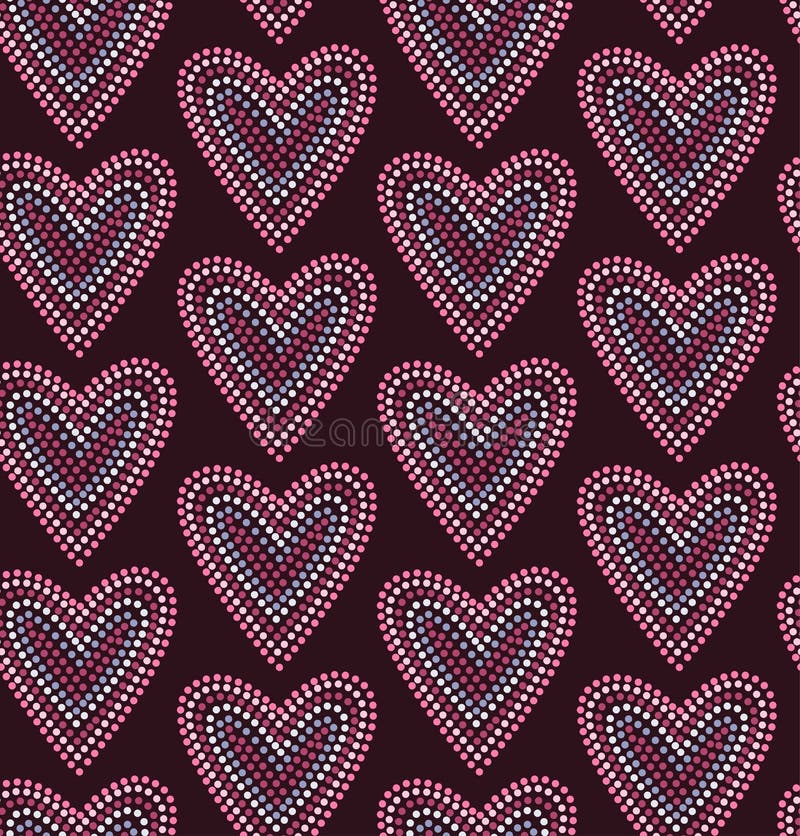 Heart and dots set 2 stock vector. Illustration of ornament - 42169092