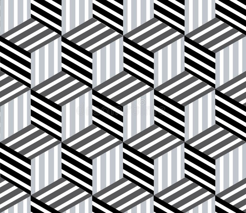 Seamless Pattern with Gray Bands, Modern Stylish Image. Stock Vector ...