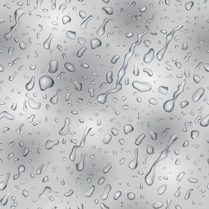 Seamless Pattern with Drops and Streaks of Water Stock Vector ...
