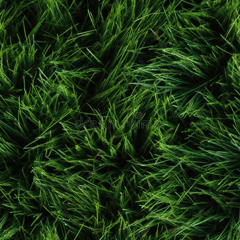 A Seamless Pattern of Green Grass Lawn Stock Image - Image of ...