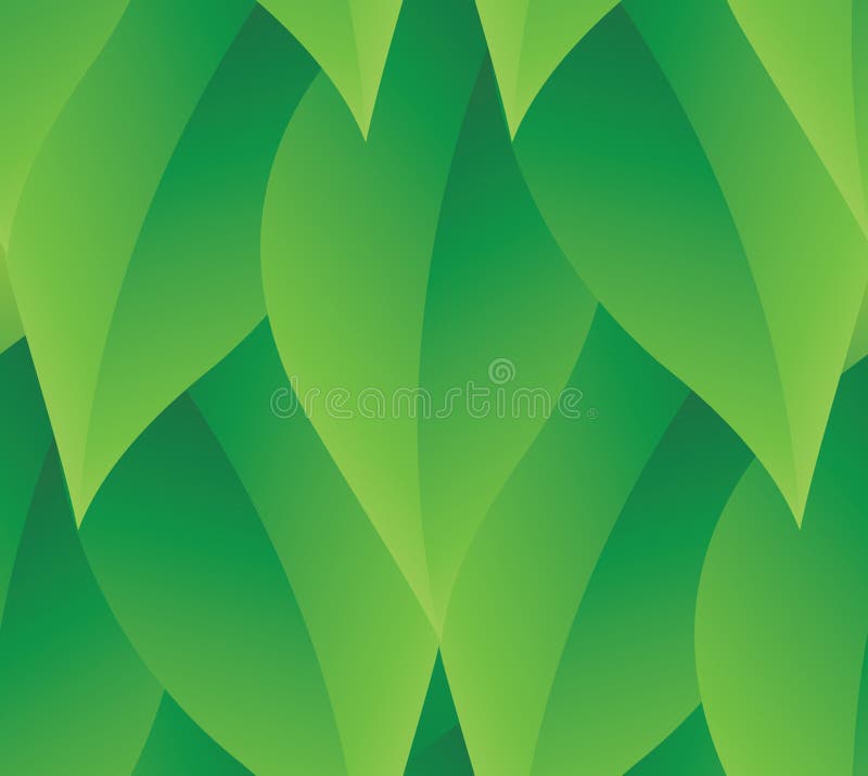 Seamless Pattern with Green Leaves, Greenery Repeat Tile. Spring ...