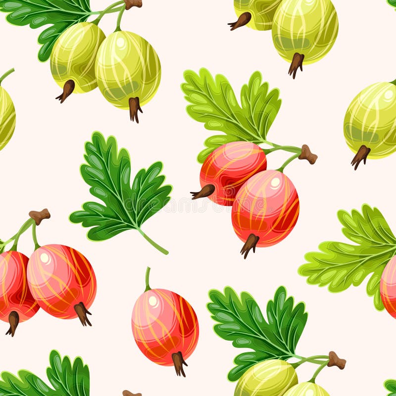 Pink Gooseberry Seamless Pattern Stock Illustrations – 69 Pink ...