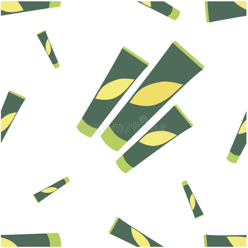 Seamless Pattern Green Thin Tall Tubes Stock Vector - Illustration of ...