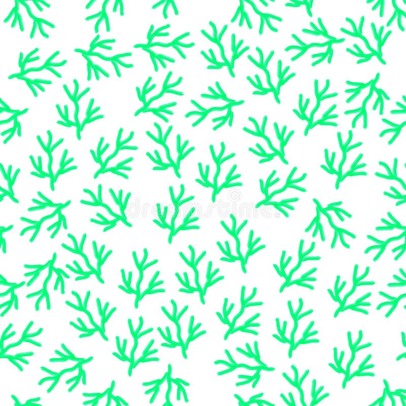 Seamless Pattern Green Twig on a White Background, Texture, Layout ...
