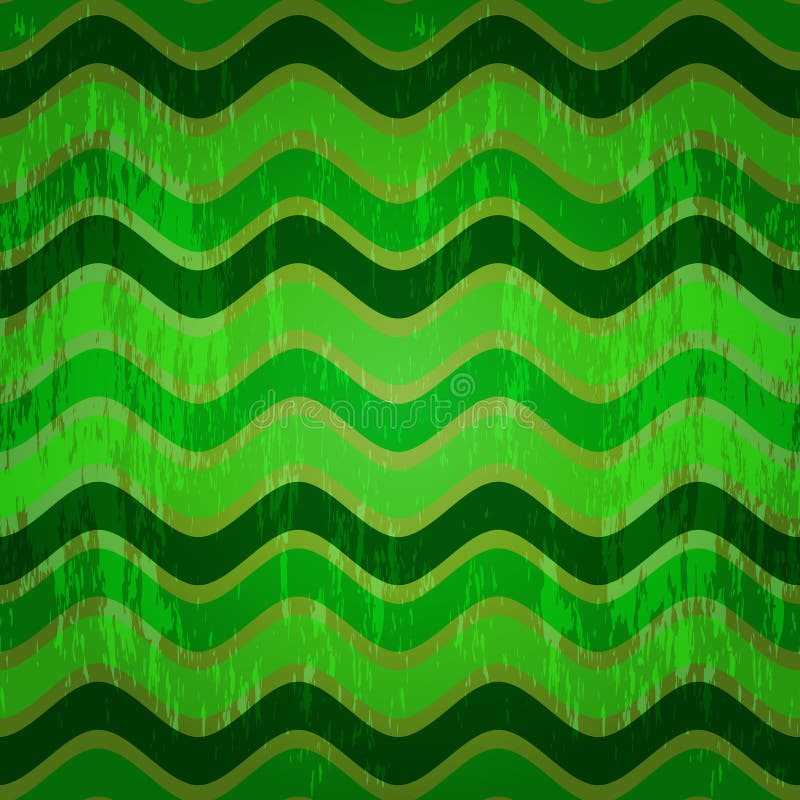 Seamless Pattern with Green Waves Stock Vector - Illustration of aqua ...
