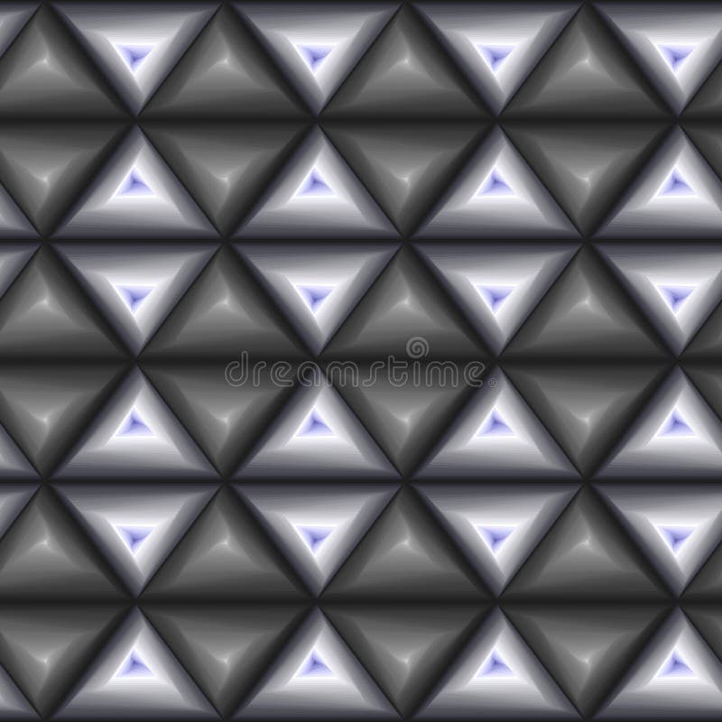 Seamless Pattern With Grey And Blue Triangle Shapes Stock Vector ...