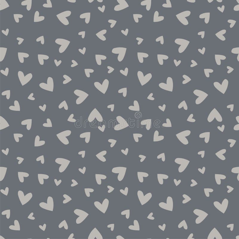 Grey hearts pattern stock illustration. Illustration of gratting - 36988533