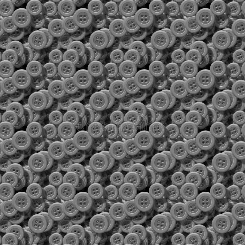 Seamless Pattern with Grey Sewing Buttons Stock Photo - Image of ...