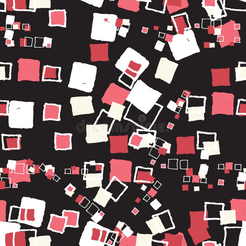 Seamless Pattern Grunge Cubes. Stock Vector - Illustration of cover ...