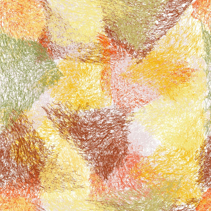 Seamless Pattern with Grunge Weave, Chaotic Intersect Colorful Elements ...