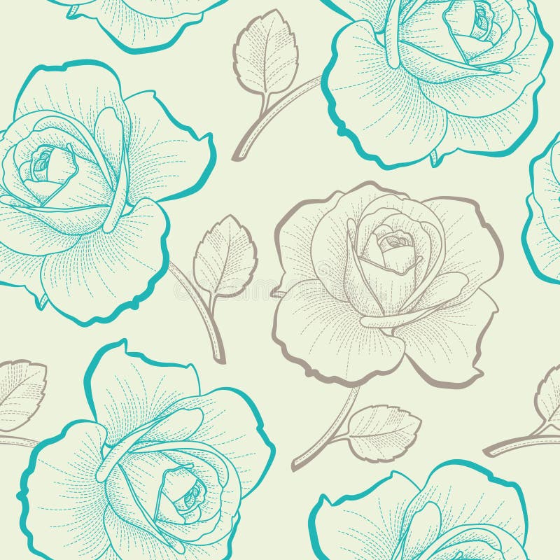 Hand drawing rose stock vector. Illustration of graphics - 21323924