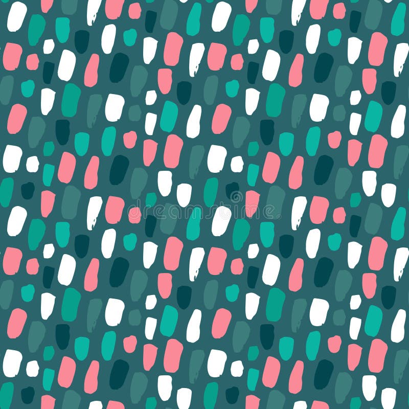 Seamless Pattern with Hand Drawn Abstract Confetti Texture. Stock ...